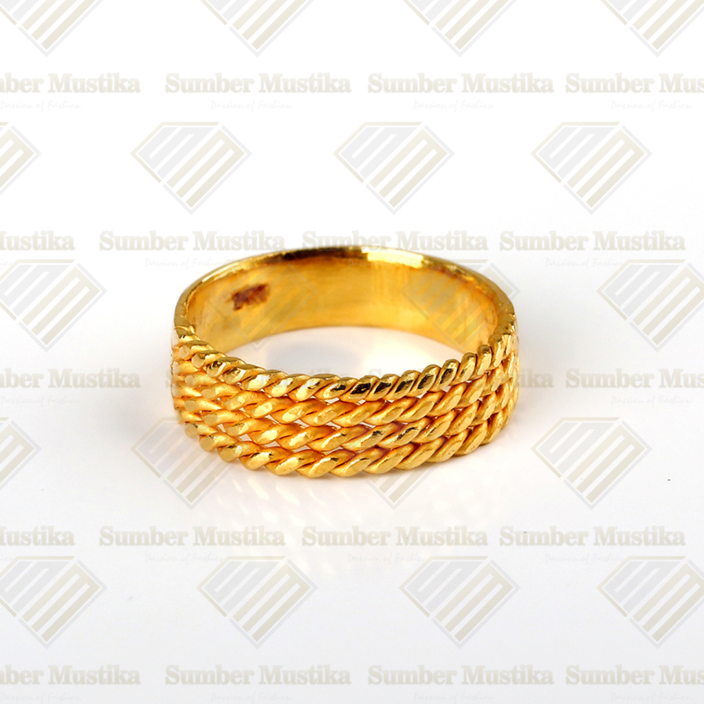 Jual Cincin Model Tali Air Emas 24 Karat | Shopee Indonesia
