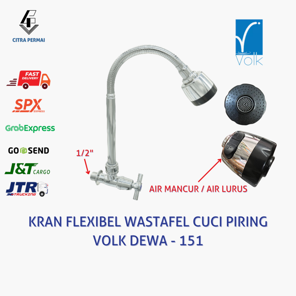 Jual KRAN FLEXIBEL CUCI PIRING VOLK / KRAN VOLK DEWA -151 / MAYA -151 ...