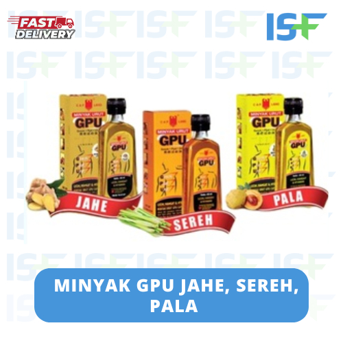 Jual ISF GPU cap lang minyak Gosok Pijat Urut pala sereh jahe 30ml 60ml ...