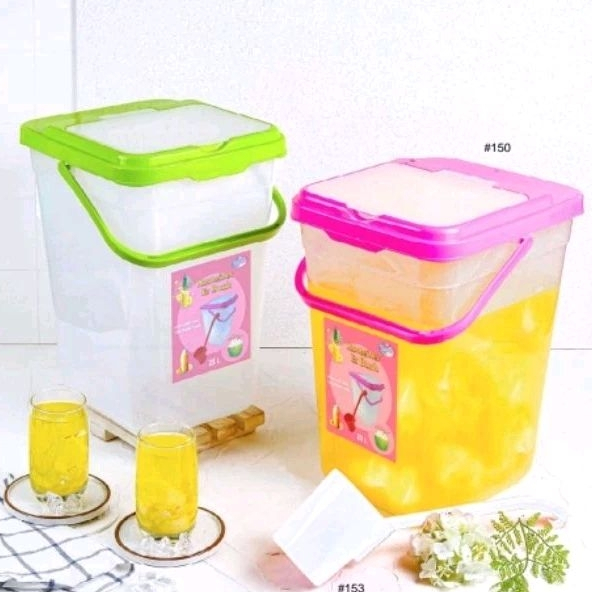 Jual Tempat Es Buah Wadah Jualan Es Teh Toples Air FREE Sendok | Shopee ...