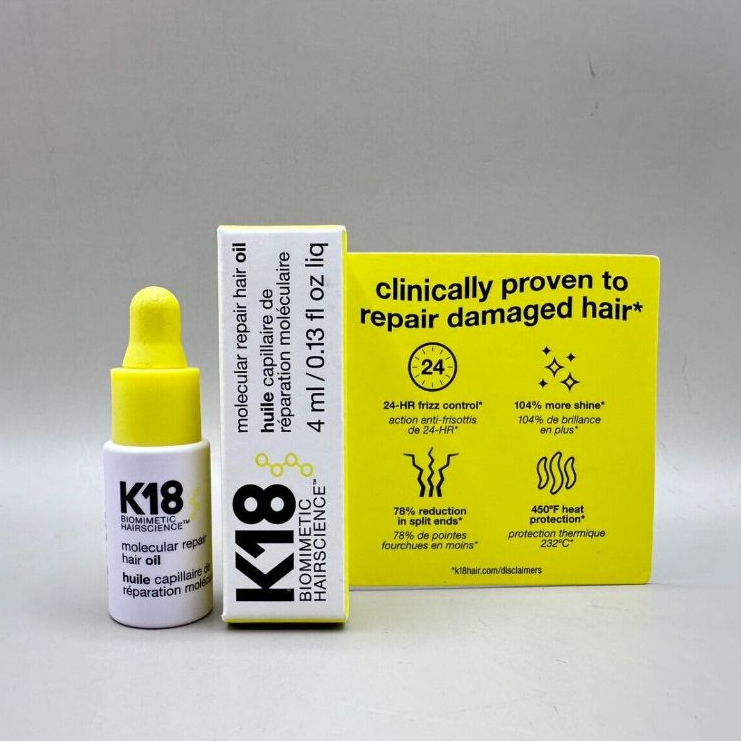 Jual K18 Biomimetic Hairscience Molecular Repair Hair Oil 4ml | Shopee Indonesia