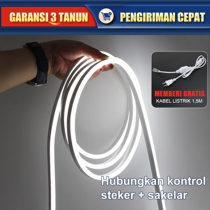 Jual lampu led strip 220V rapat waterproof-3000K/4000K Lampu neon ...