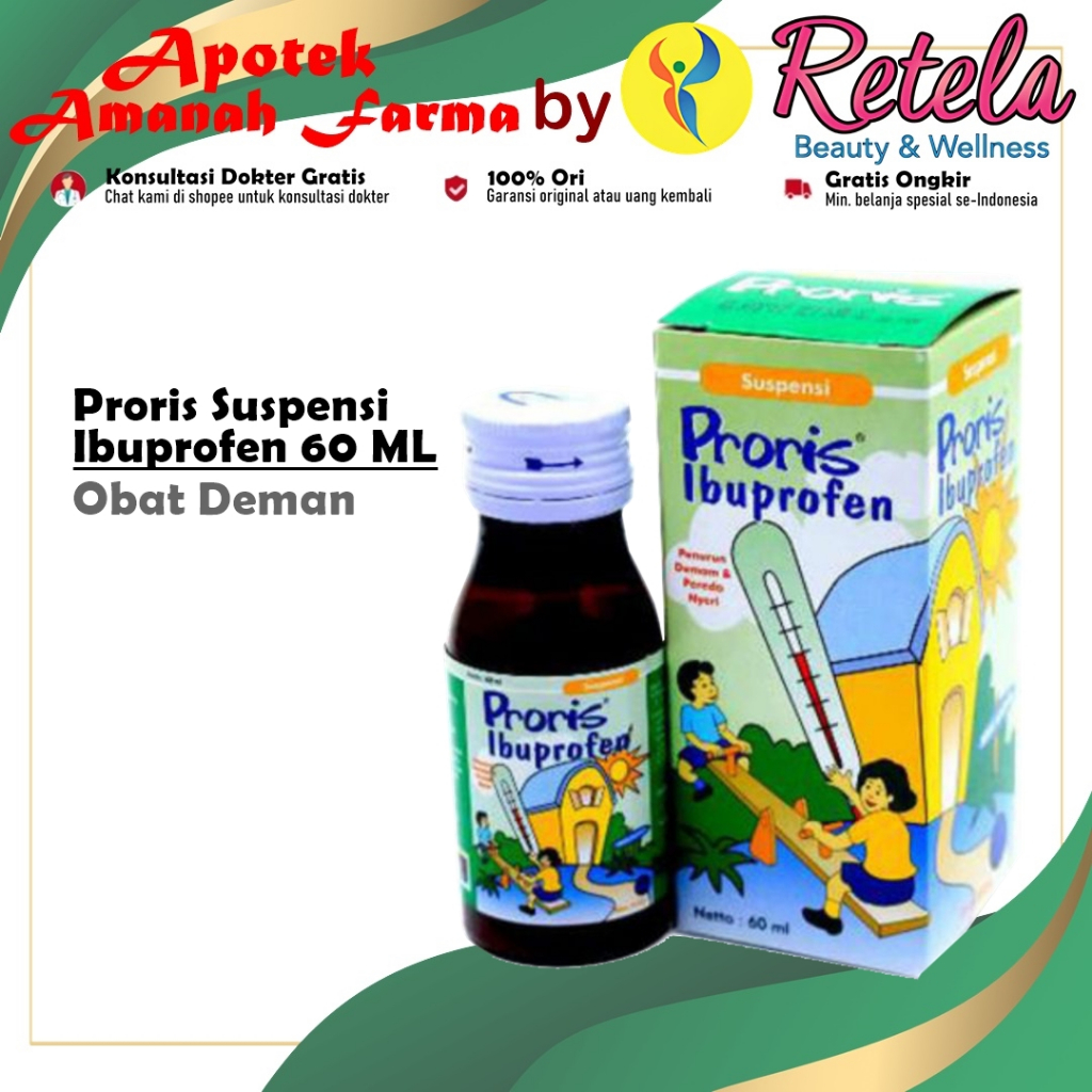 Jual Proris Ibuprofen suspensi Rasa Jeruk 60 Ml | Shopee Indonesia