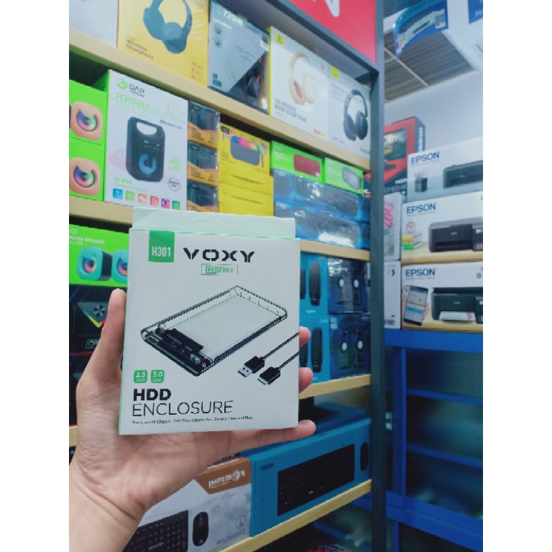 Jual casing hardisk eksternal voxy H301 HDD enclosure SATA USB 3.0 transparan | Shopee Indonesia