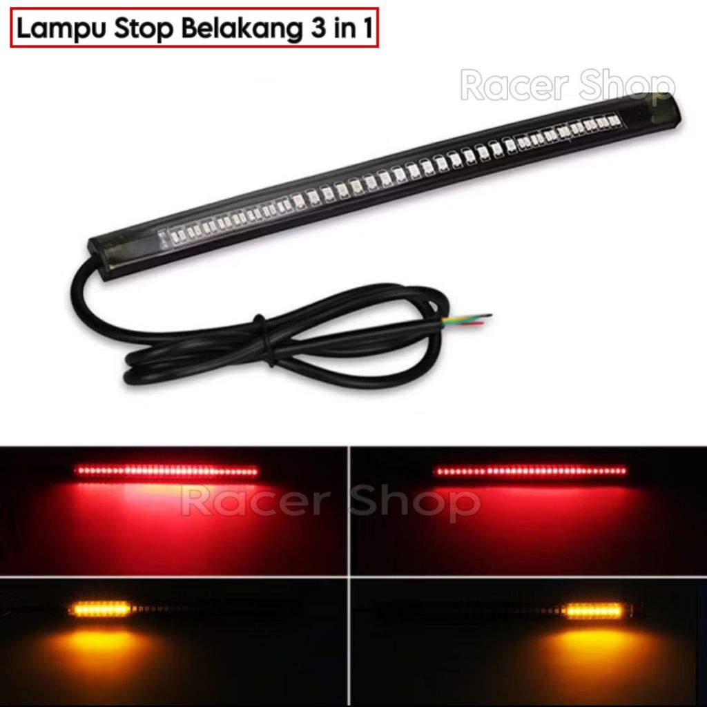Jual LAMPU LED STOP REM STRIP 3 IN 1 SEN SEIN 17CM FLEKSIBEL DRL 17CM ...