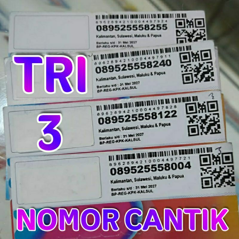 Jual NOMOR CANTIK TRI | Shopee Indonesia