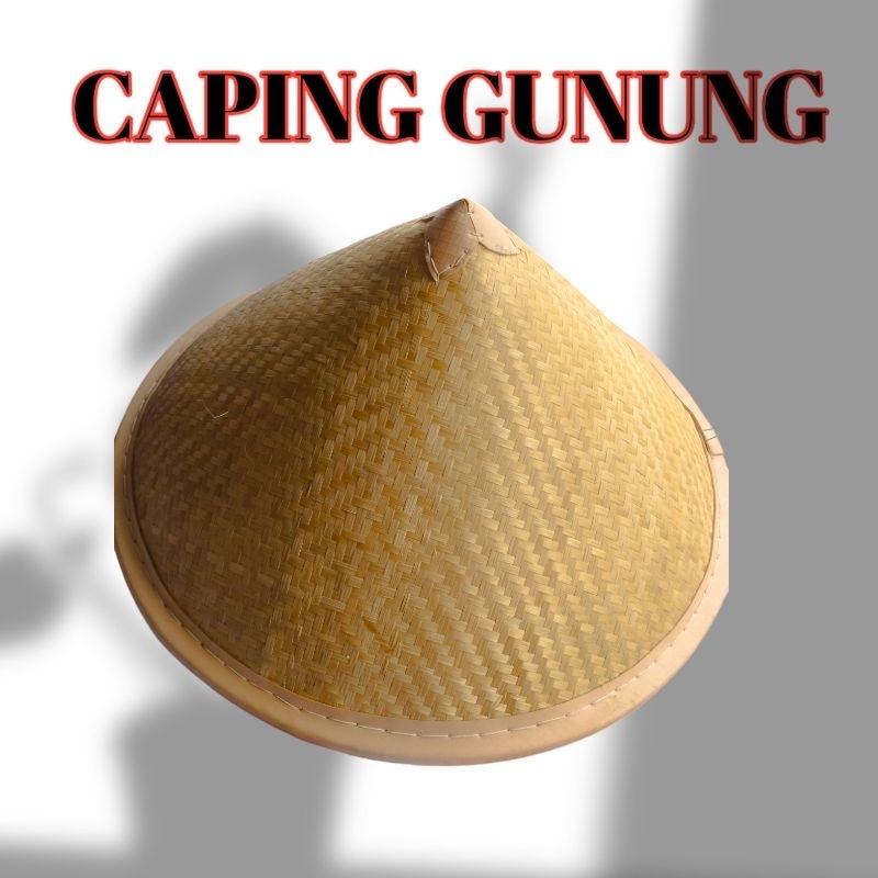 Jual CAPING GUNUNG CAPING PETANI TOPI KERAJINAN BAMBU DIAMETER 36 CM ...