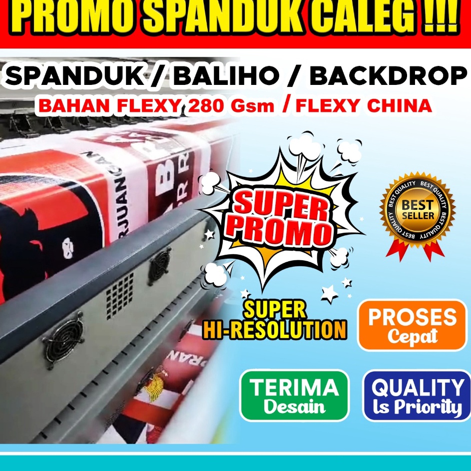 Jual MAKSIMAL PROMO Cetak Spanduk CALEG Cetak Baliho CALEG Cetak Banner Flexi 28gsm | Shopee ...