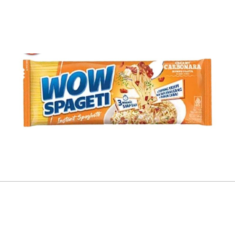Jual WOW SPAGETI INSTAN SPAGHETTI CREAMY CARBONARA/MEATY BOLOGNESE PAK 88 GR | Shopee Indonesia
