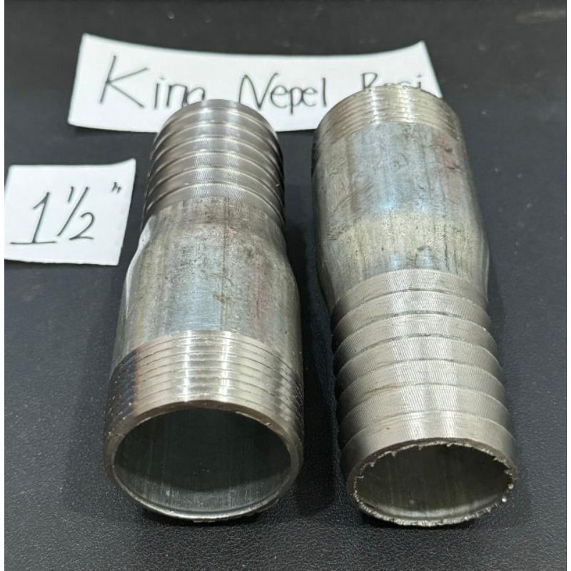 Jual king nipple 1-1/2 inchi besi galvanis sambungan pipa nepel selang ...