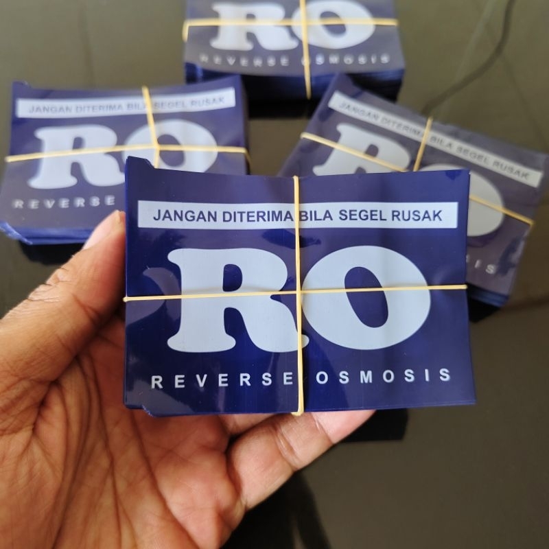 Jual Segel Galon RO DONGKER / NAVY 200 Pcs - Tulisan Putih | Shopee ...