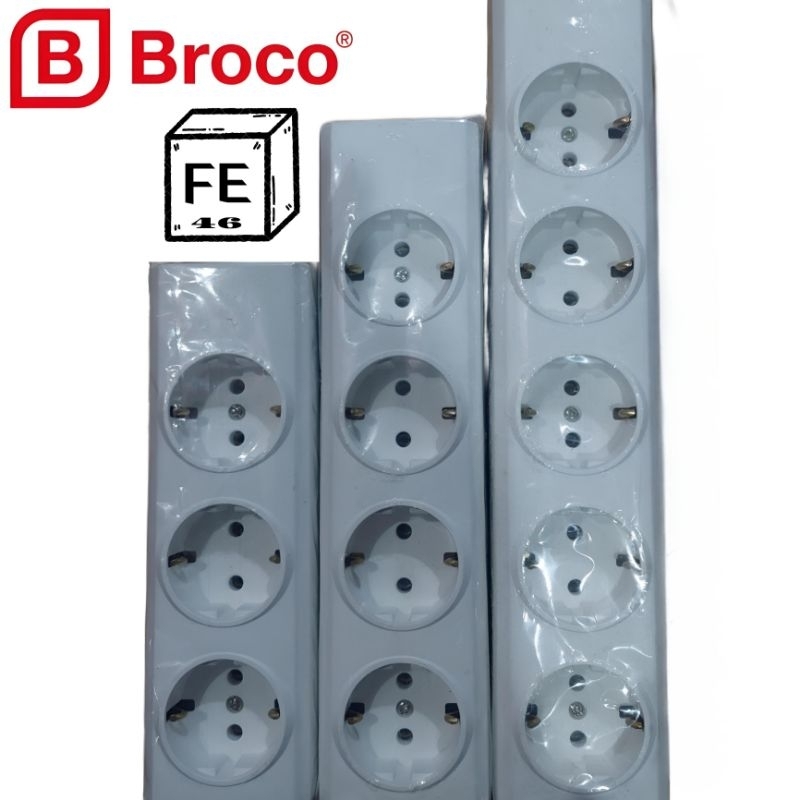 Jual STOP KONTAK ORIGINAL BROCO LUBANG 3 4 5 / TERMINAL COLOKAN ...