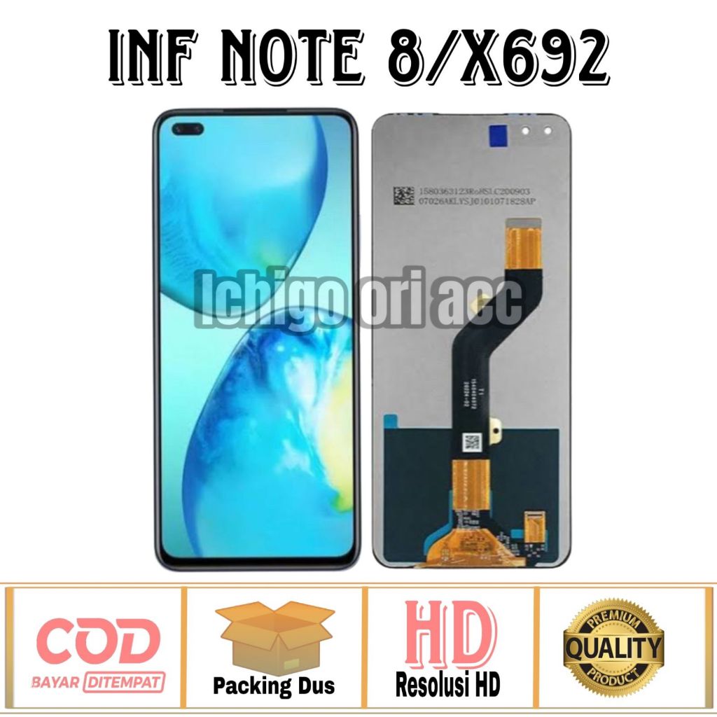 Jual LCD TOUCHSCREEN INFINIX NOTE 8 / X692 COMPLETE FULLSET | Shopee ...