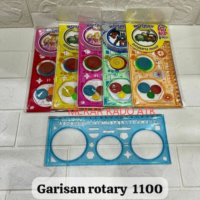 Jual Penggaris Rotary / Garisan Fancy Set Pembentuk Pola / Diputar Jadi ...