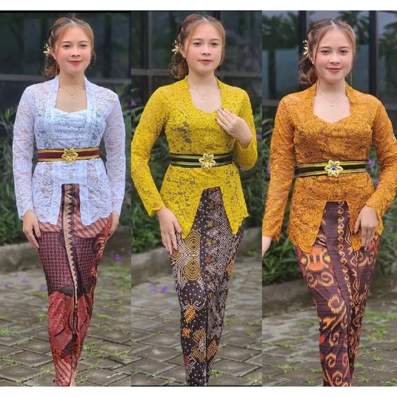 Jual Kebaya Bali Brokat Sofia Bed Kutu Baru Atasan Wanita Tradisonal ...