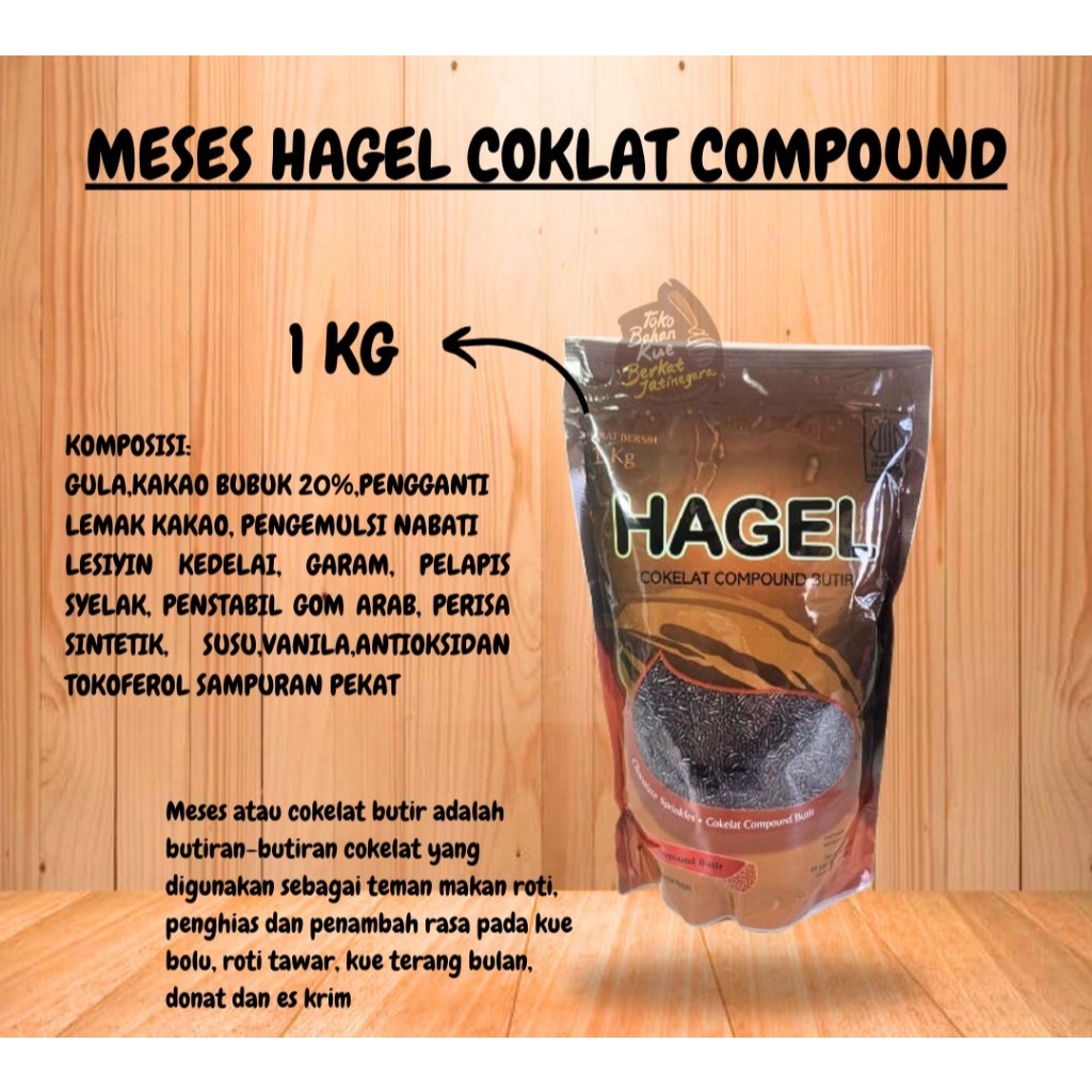 Jual HAGEL MESIS DARK 1KG KEMASAN, ENAK UNTUK TOPPING ROTI/DONAT DLL ...