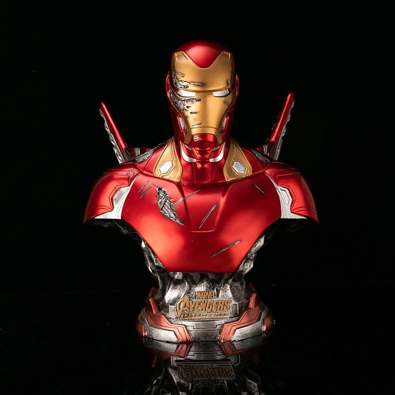Jual Pajangan Patung Action Figure Iron Man Mark 46 Superhero Bust ...
