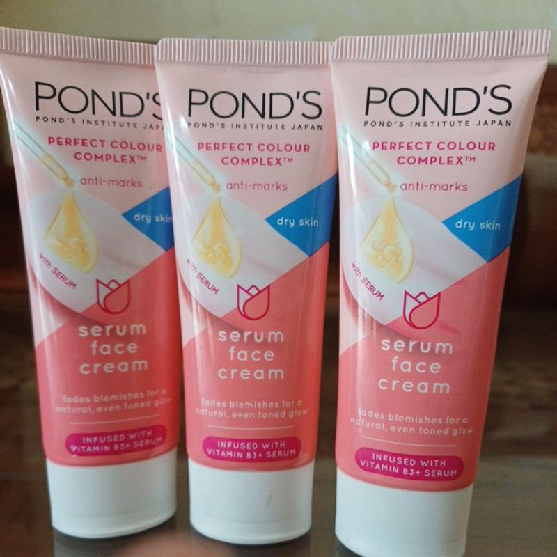 Jual Ponds Cream DRY SKIN Perfect Colour Complex Anti Marks With Serum ...