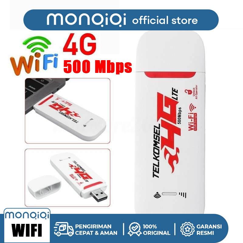 Jual Modem WIFI USB 500Mbps 4g LTE Wi-Fi portabel All Operator LTE ...