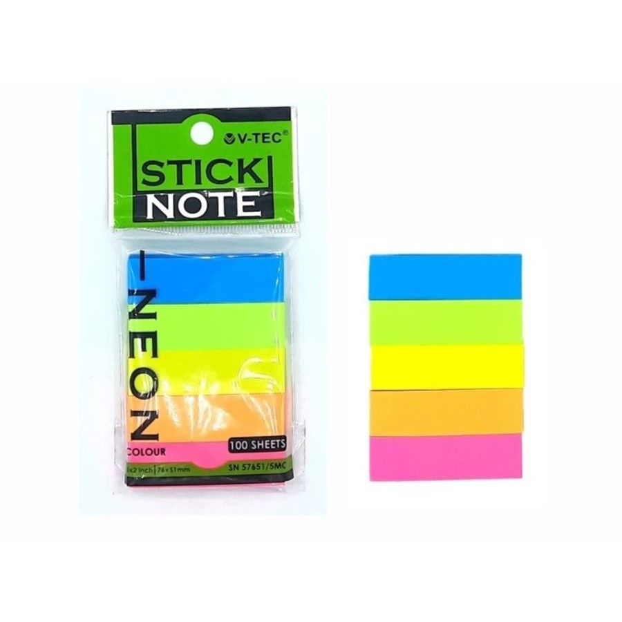 Jual POST IT WARNA V-TEC/STICK NOTE WARNA | Shopee Indonesia