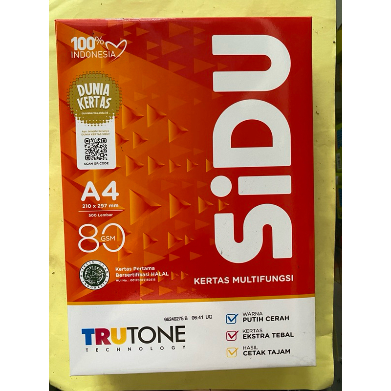 Jual Kertas A4 80 Gram SIDU | Shopee Indonesia
