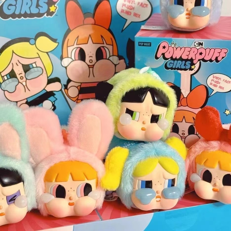 Jual POPMART Labubu CRYBABY × Crybaby Powerpuff Girls Seri Wajah Vinyl ...