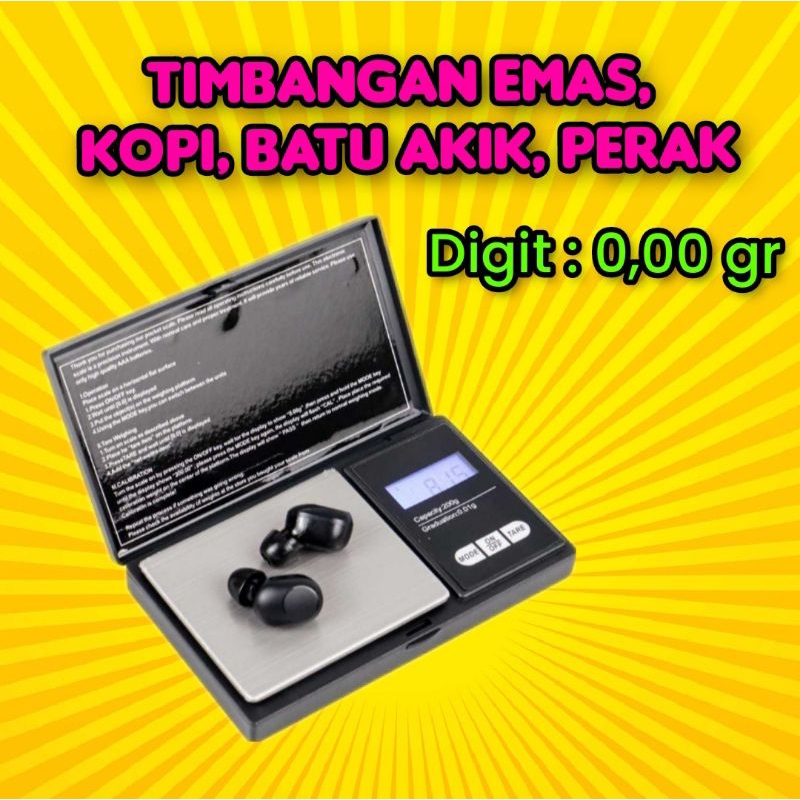 Jual Timbangan digital emas, kopi, batu akik, digit 0,00 gr | Shopee ...