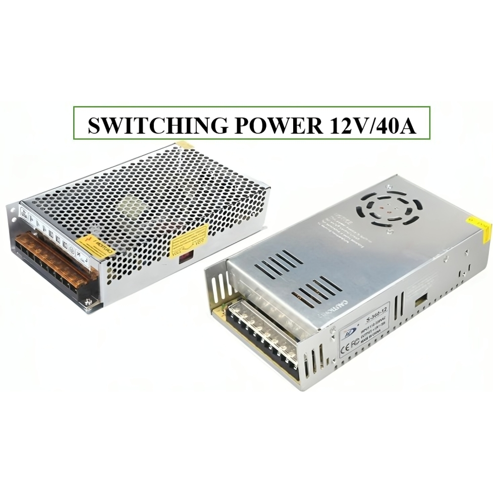 Jual Switching Power 12V 40A PSU SMPS/Adaptor Switching 12V 40A/Travo ...
