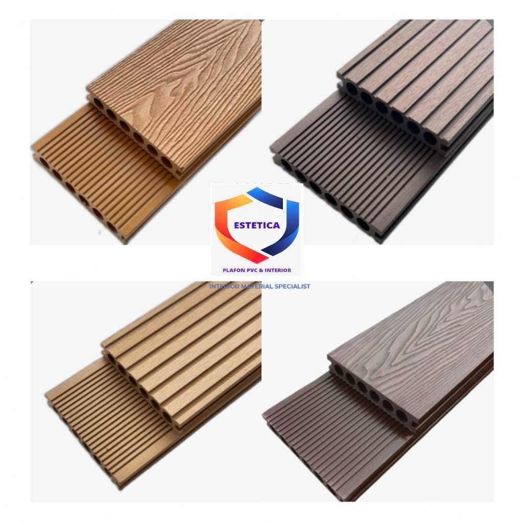 Jual WPC LANTAI DECKING outdoor uk 290 x 14 x 2 cm Lantai Kayu Kolam ...