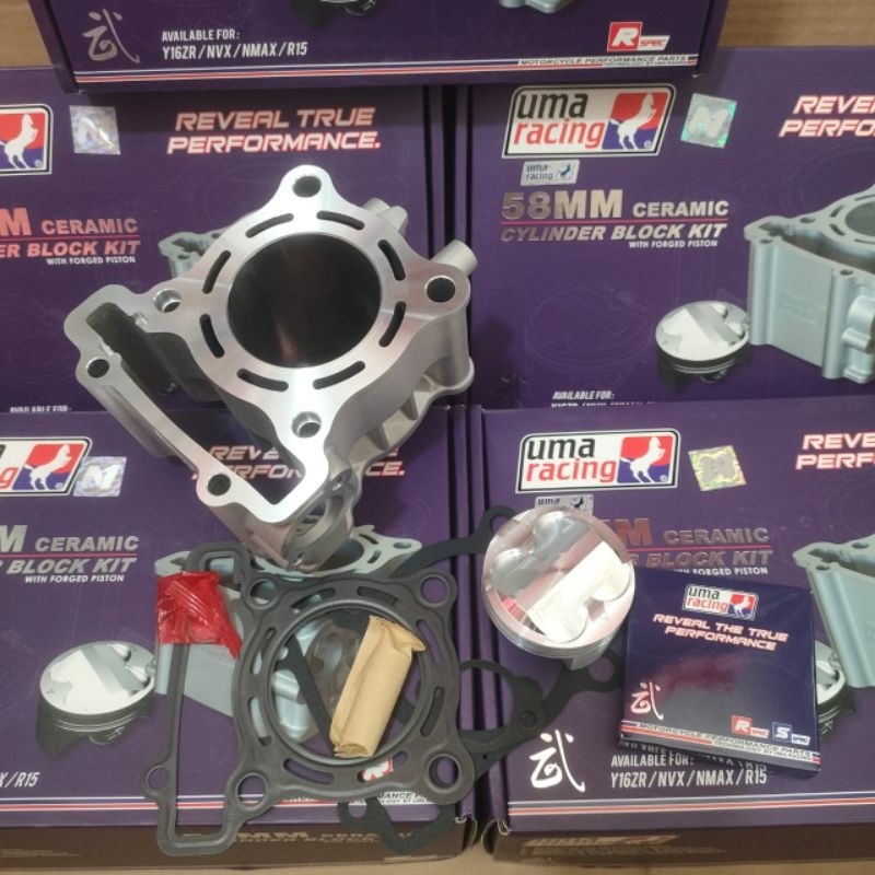 Jual Blok set Ceramic Uma racing 58 58 mm Yamaha Nmax / Aerox / R15 New ...