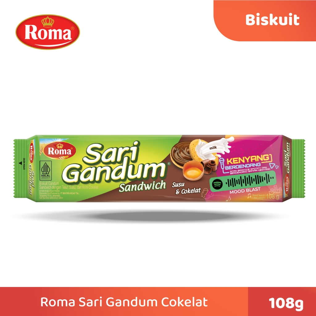 Jual Roma Sari Gandum Cokelat 108 gr | Shopee Indonesia