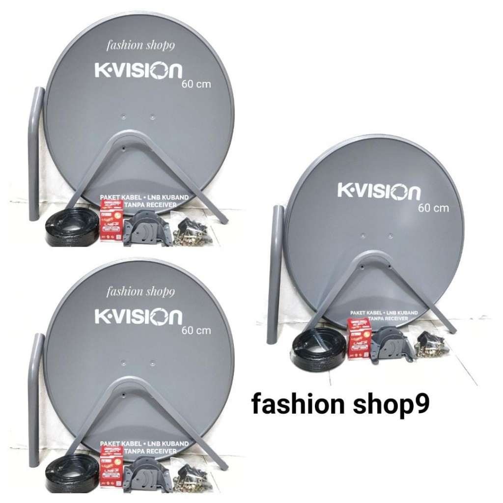 Jual Parabola Kvision 60 Cm + Kabel + Lnbf 101 | Shopee Indonesia