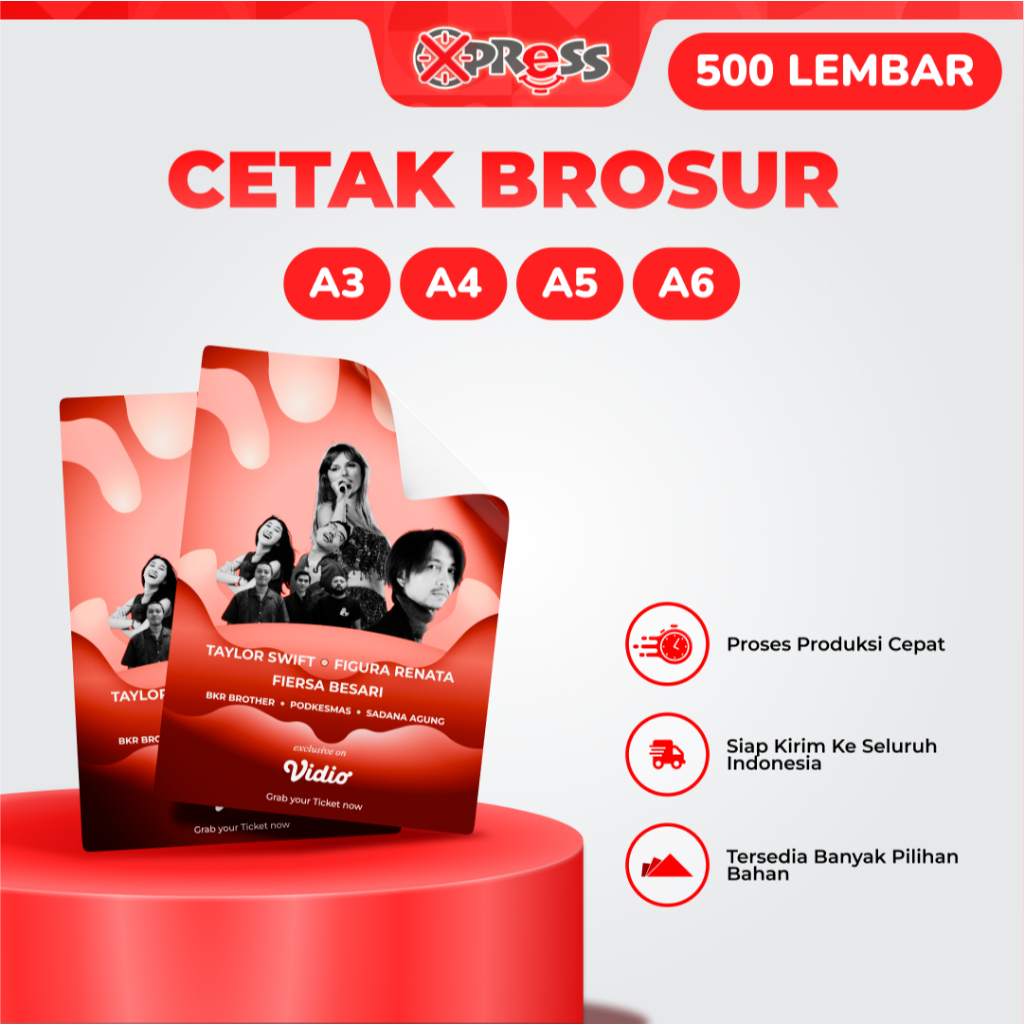 Jual Cetak Brosur A4 A5 A6 / Cetak Brosur Murah / Brosur 1 Rim | Shopee Indonesia