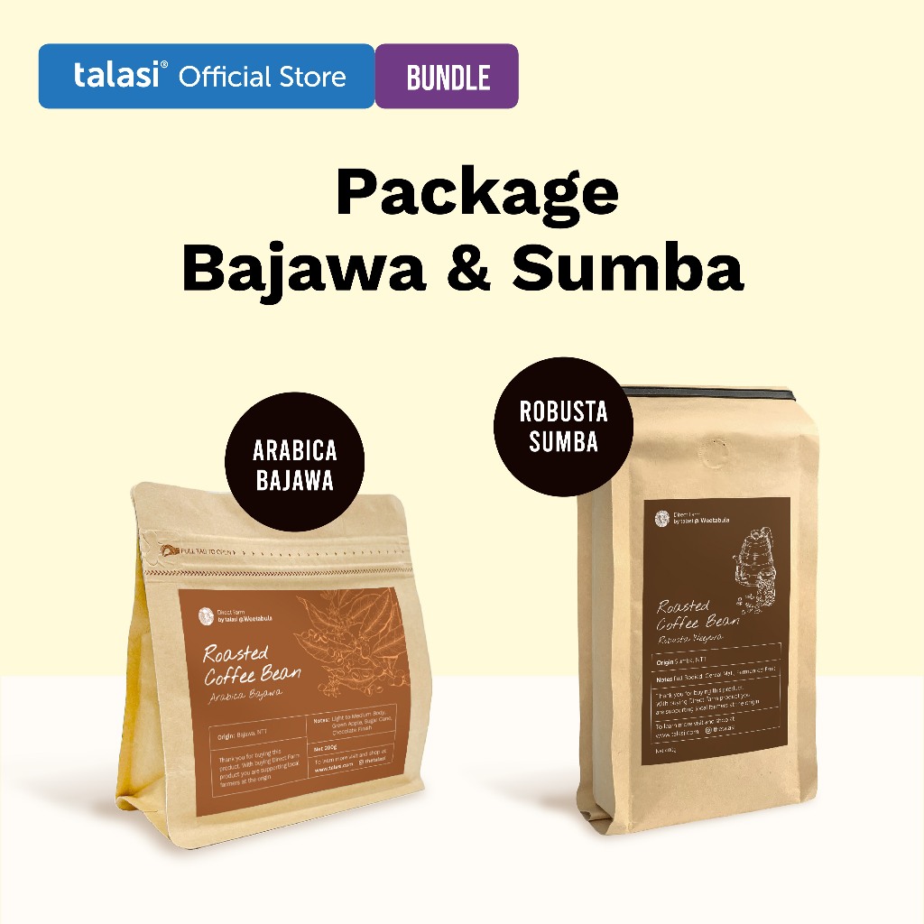 Jual Package Coffe Beans Blend Arabica Bajawa 200g & Robusta Weejewa ...