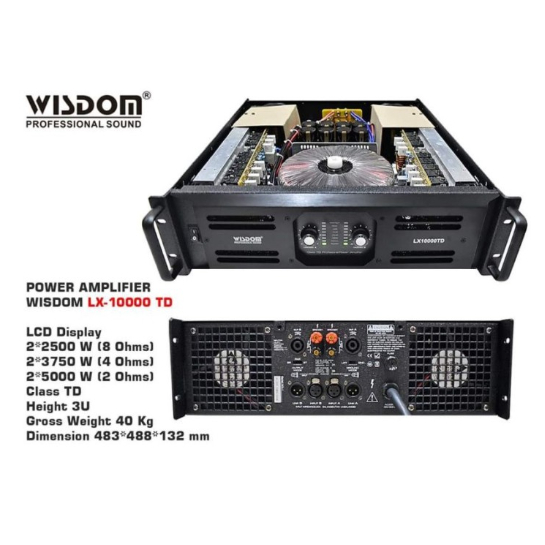 Jual Power Amplifier Wisdom LX10000TD LX 10000 TD LX10000 TD 2 channel ...