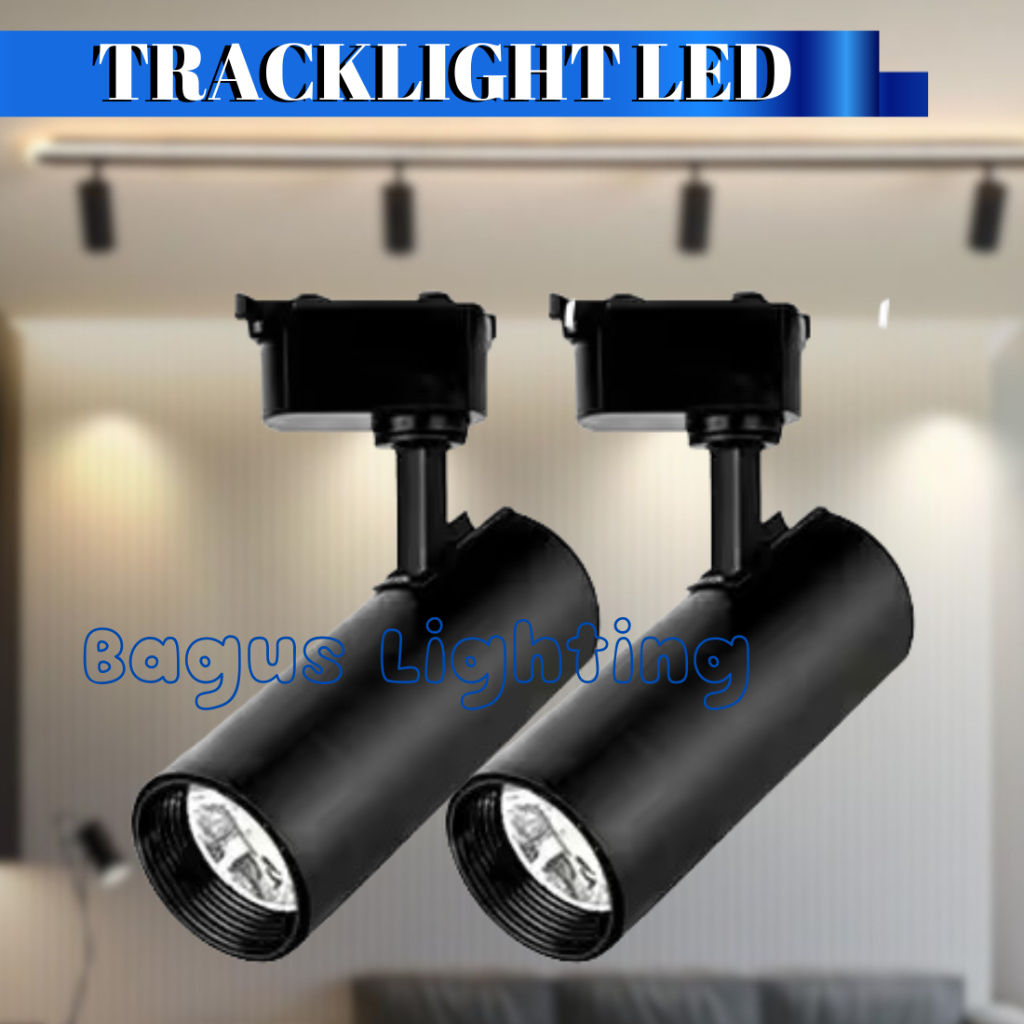 Jual Lampu Sorot Rel Track Light LED Adjustable Lampu Spotlight Rel ...