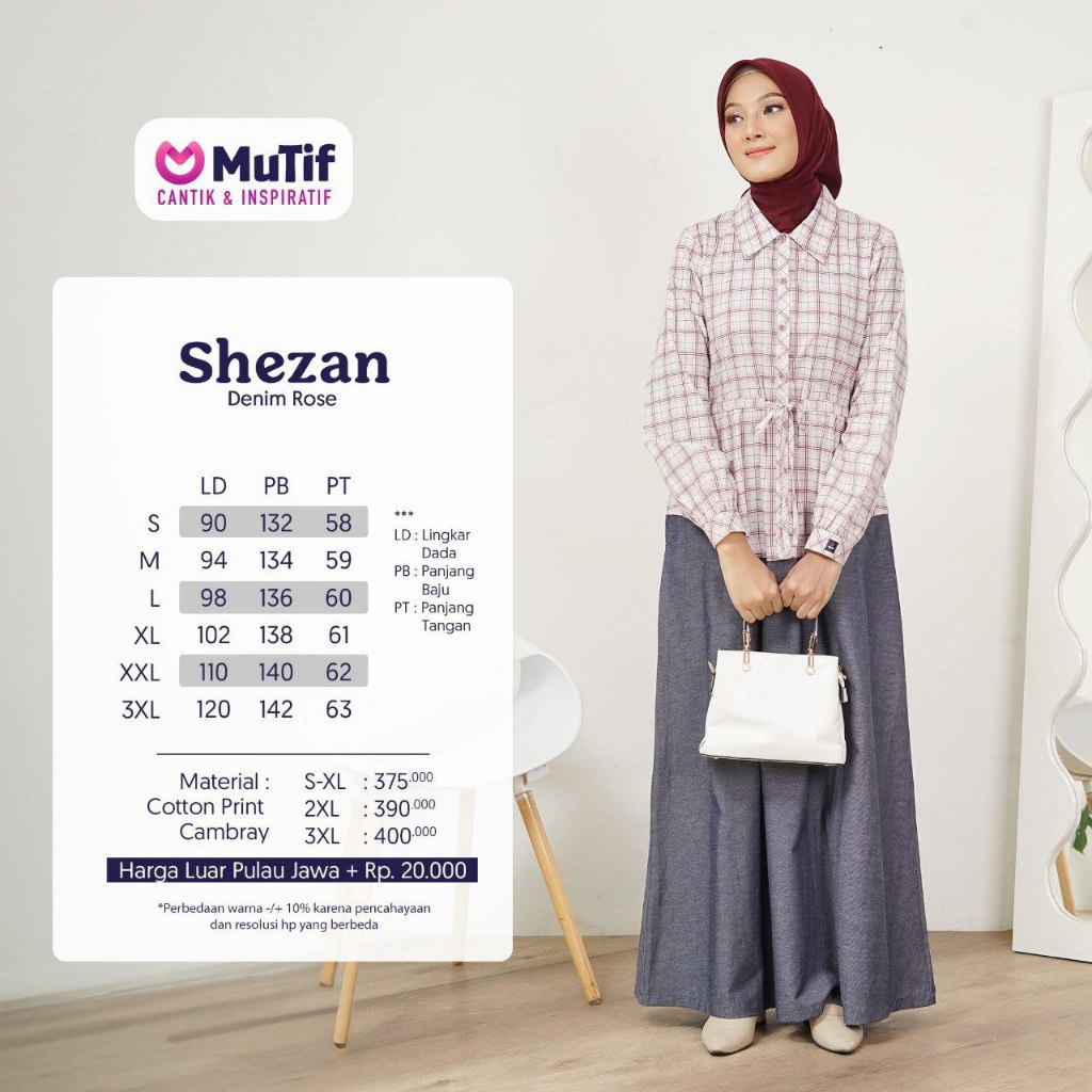 Jual [COD] TERBARU MUTIF SHEZAN 2024 || ORIGINAL || Mutif Shezan Denim ...