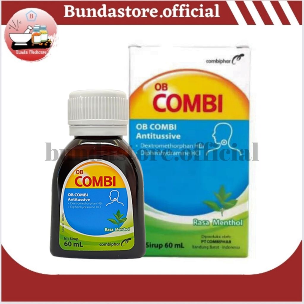 Jual OBH Combi Antitusif Rasa Menthol 60 ml - Batuk Kering - Membandel ...