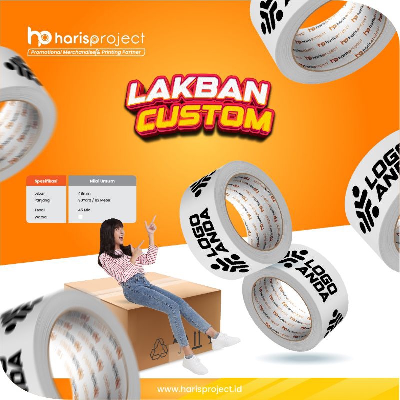 Jual Custom Lakban / Tape Custom / 48mm | Shopee Indonesia