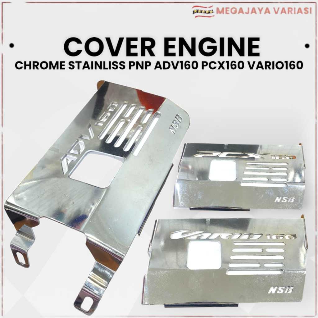 Jual Tutup mesin Cover engine pelindung bawah mesin pcx160 Adv160 Vario160 bahan stainless steal ...