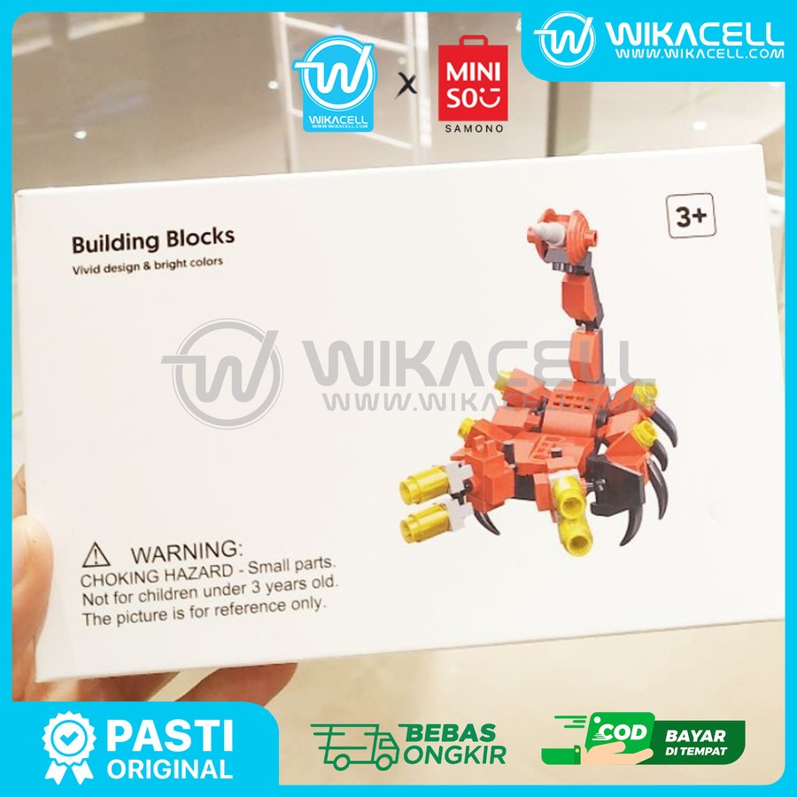 Jual Miniso Mini Transformable Robot - Building Block (The Scorpion ...