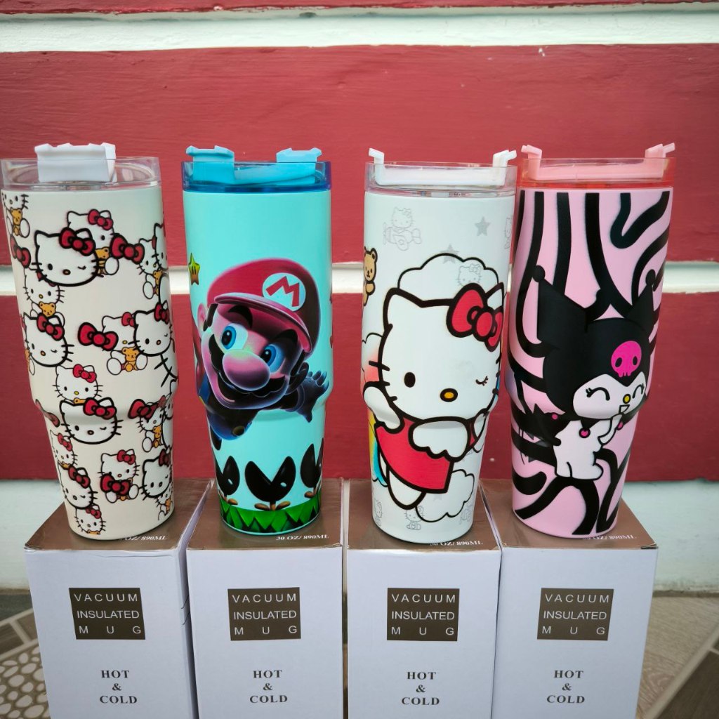 Jual KUROMI BOTOL TUMBLER SANRIO HELLO KITTY STAINLESS STEEL SUS 304 900ML TAHAN LAMA ES DAN ...