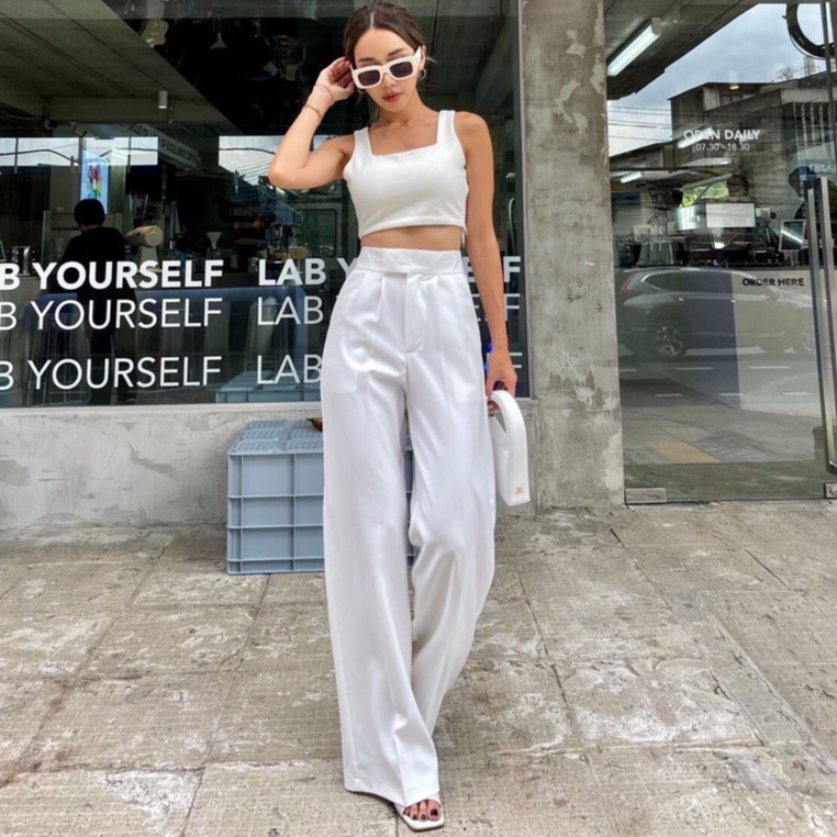 Jual [ORI/AUTHENTIC] 025 PROMTHONG High Waist Pants Celana Panjang ...