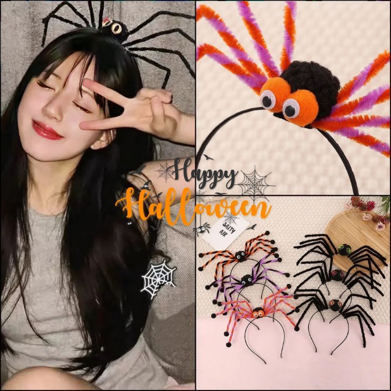 Jual Bando Spider Funny Headband Twist Stick Laba-Laba Aksesoris Rambut ...