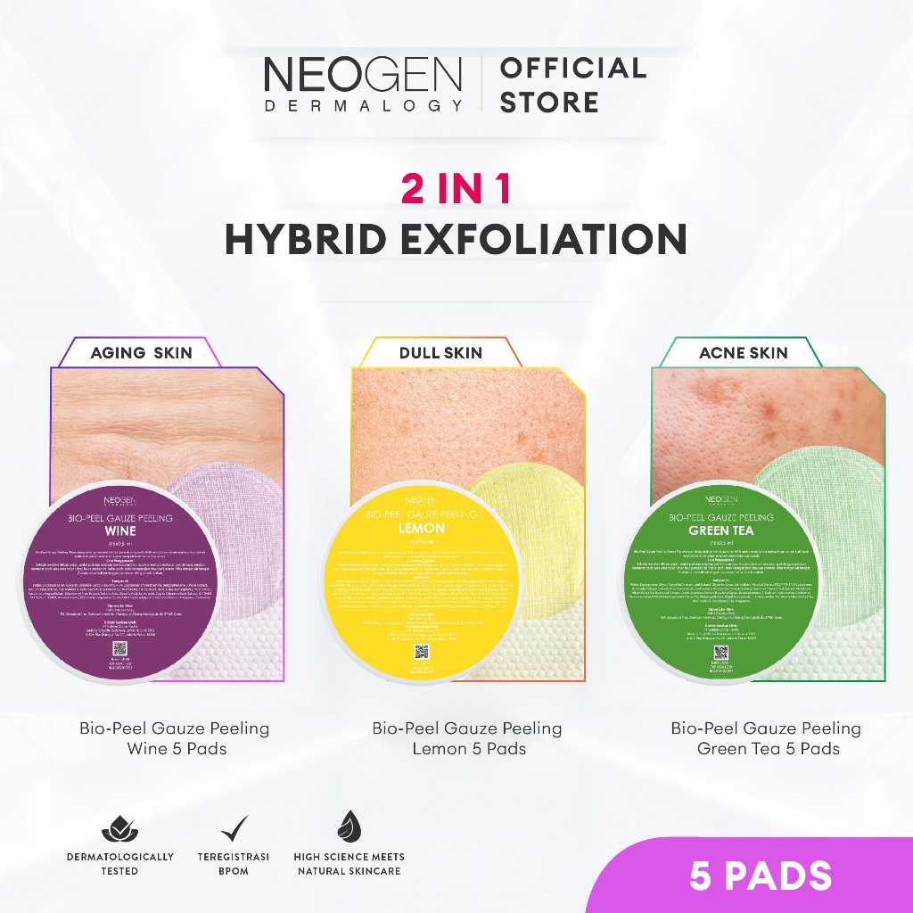 Jual NEOGEN DERMALOGY Bio Peel Gauze Exfoliating Pad Minis (5 Pads ...