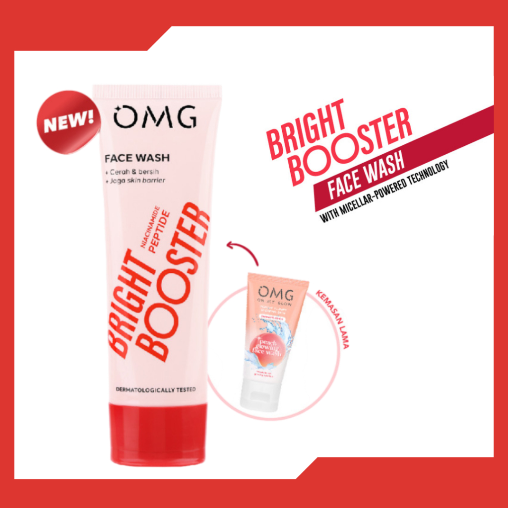 Jual OMG Oh My Glow Bright Booster Face Wash 50ml & 100ml/Pembersih ...