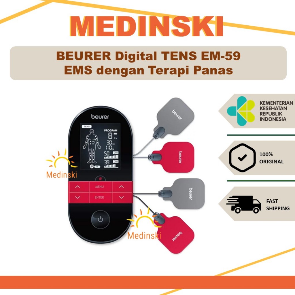Jual Beurer EM59 Digital TENS Dengan Fungsi Panas EMS EM 59 Alat Terapi Pijat Refleksi | Shopee ...