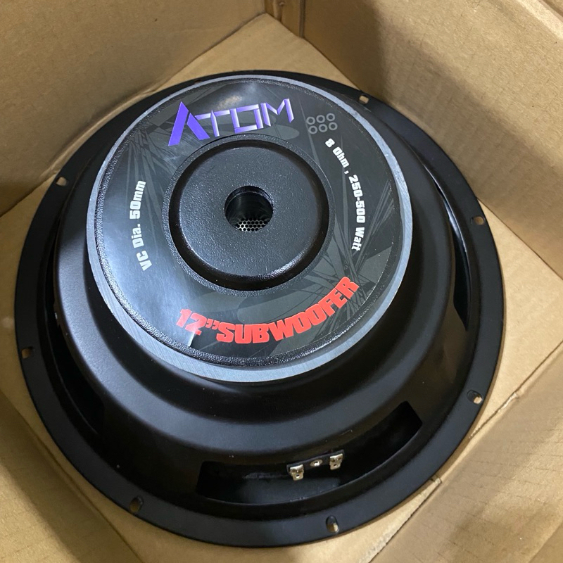 Jual Speaker Subwoofer 12 inch 350W ATOM VC50mm Foam Rubber Audio Sound ...