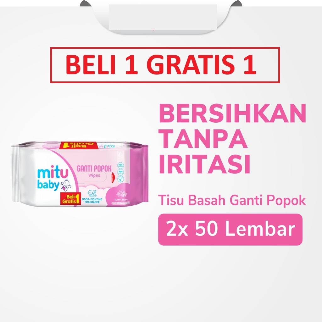 Jual MITU tisu basah buy 1 get 1 BELI 1 Gratis 1 Tissue Tisu Basah Baby ...