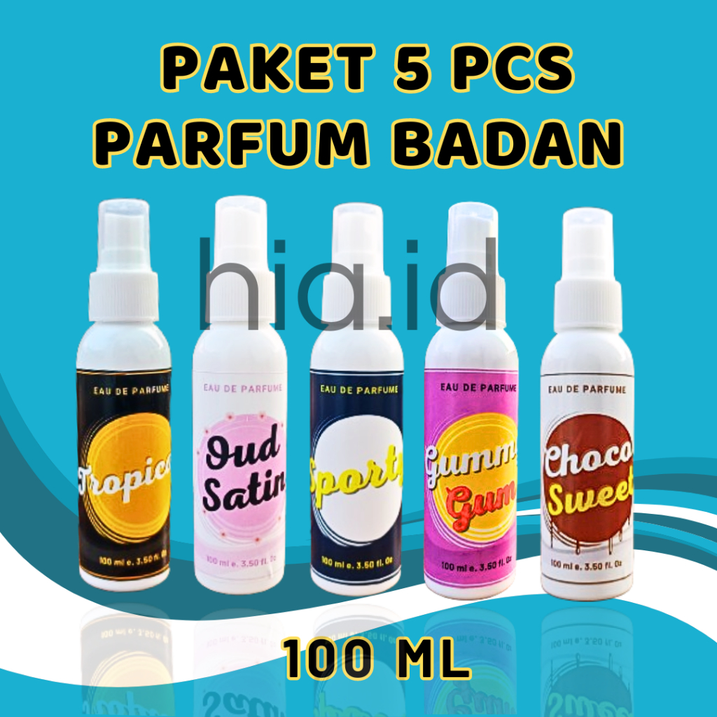 Jual [ PAKET HEMAT 5PCS ]-Parfum Badan dan Pakaian - Eau De Parfume-Isi ...